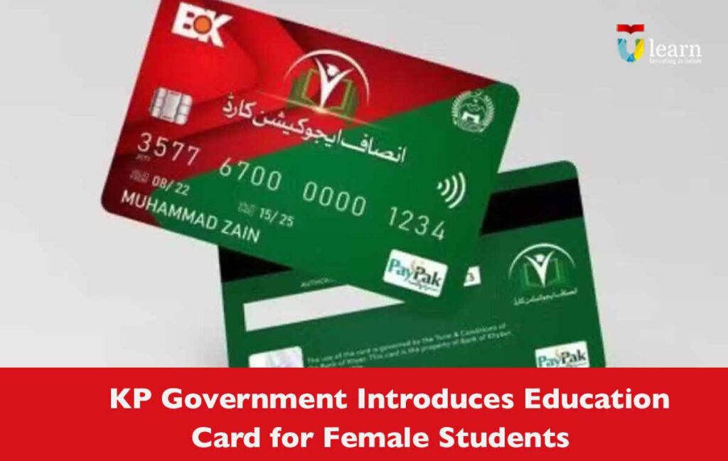 KP Government Introduces Education Card for Female Students